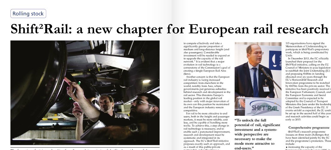 Shift2Rail: a new chapter for European rail research (International ...