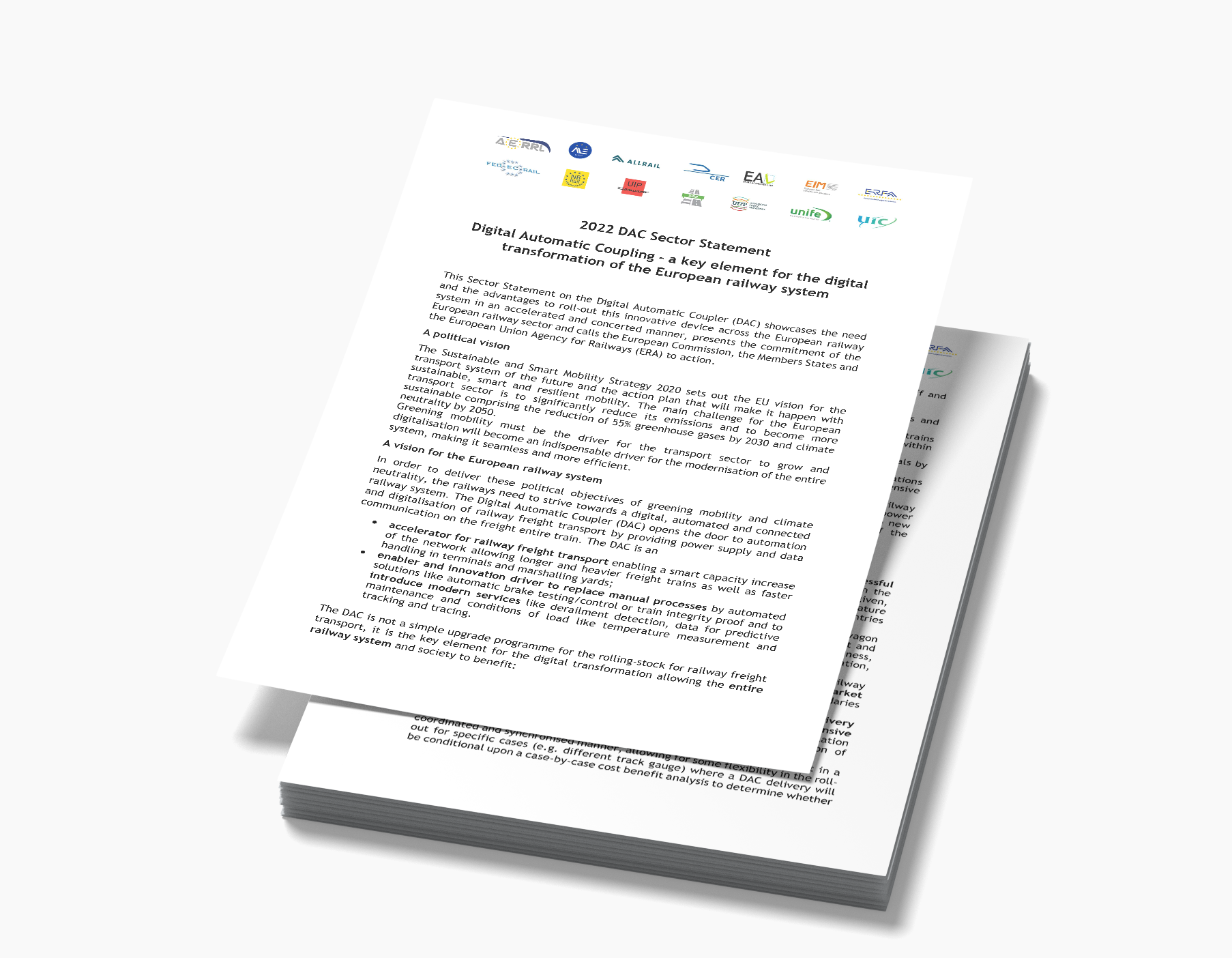 2022 DAC Sector Statement UNIFE 2022 DAC Sector Statement UNIFE